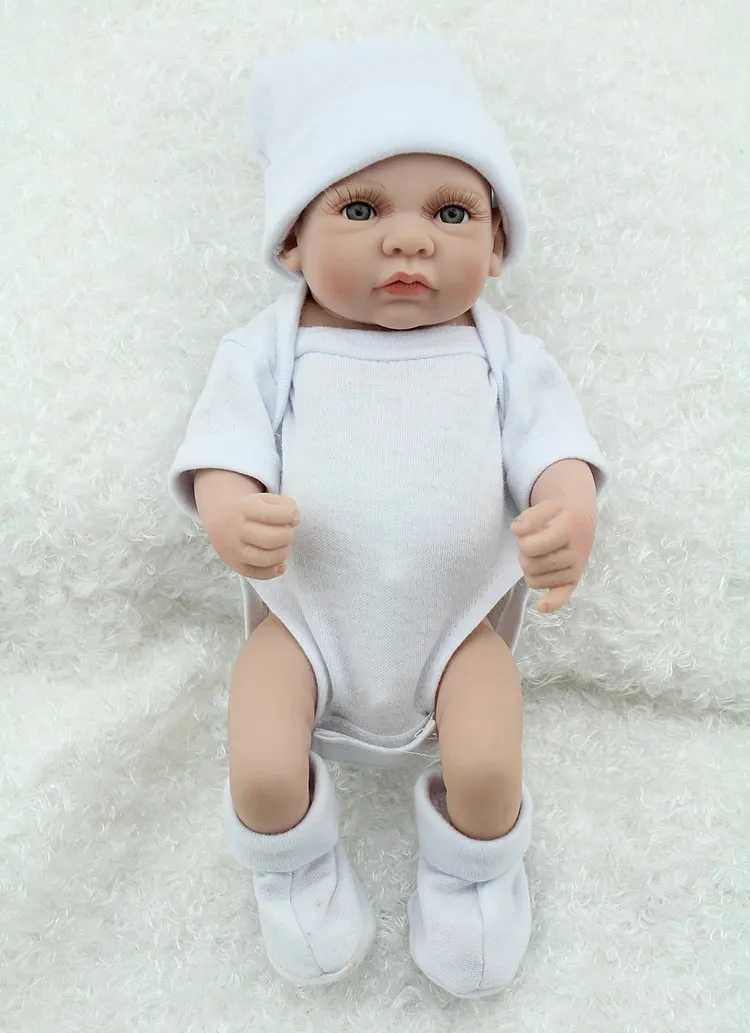 10 inch Lovely Mini Reborn Babies Boy Realistic Lifelike Full Vinyl ...