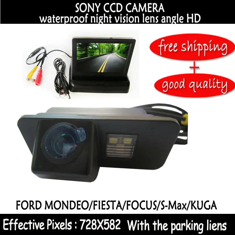 170 Degree Car Styling Reverse Camera With Monitor Car Rear View Camera ...