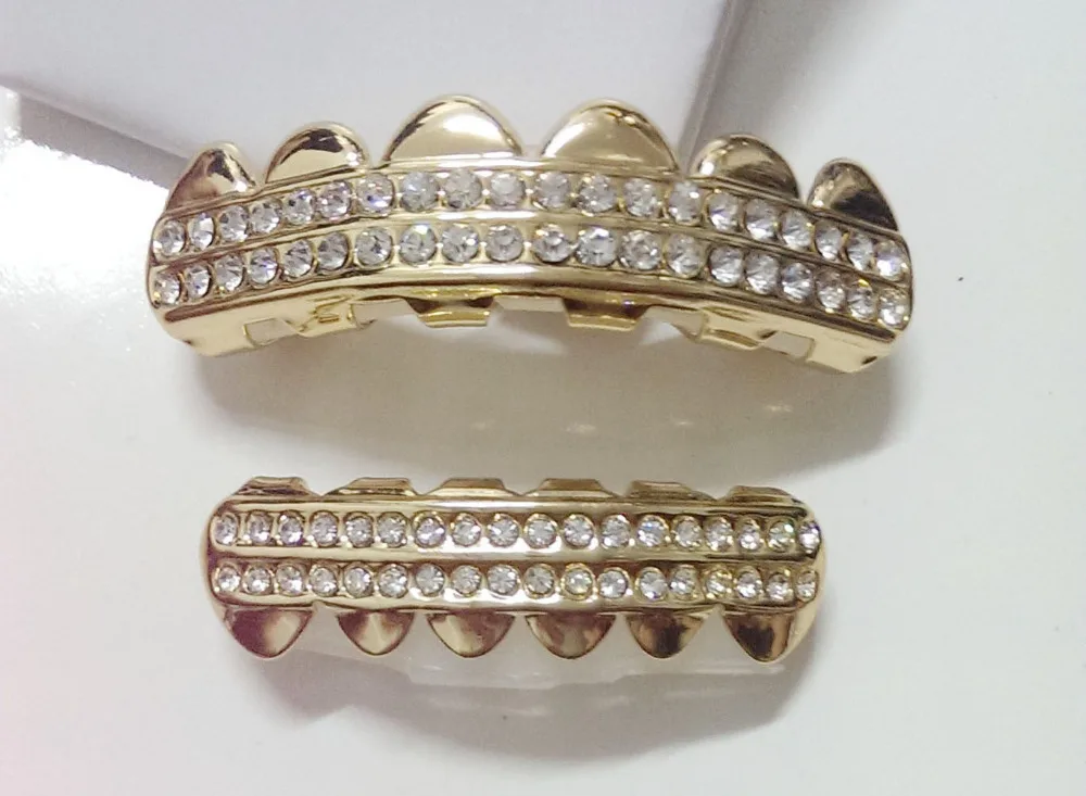 Aliexpress.com : Buy 14K Gold/Imi RHOD Iced Out GRILLZ CZ Icy Premium ...