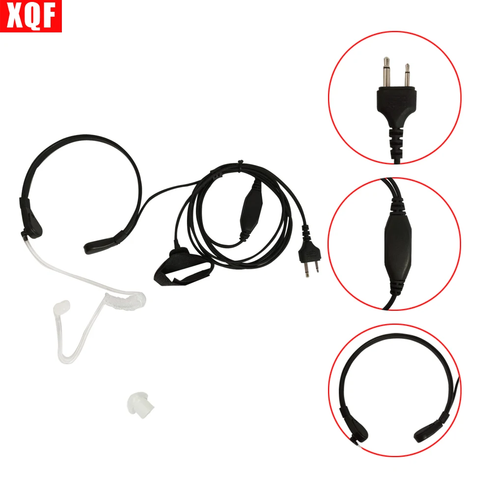 XQF Throat Mic Earpiece/Headset For Icom Radio IC 04AT/IC 2GAT/IC 2100 ...