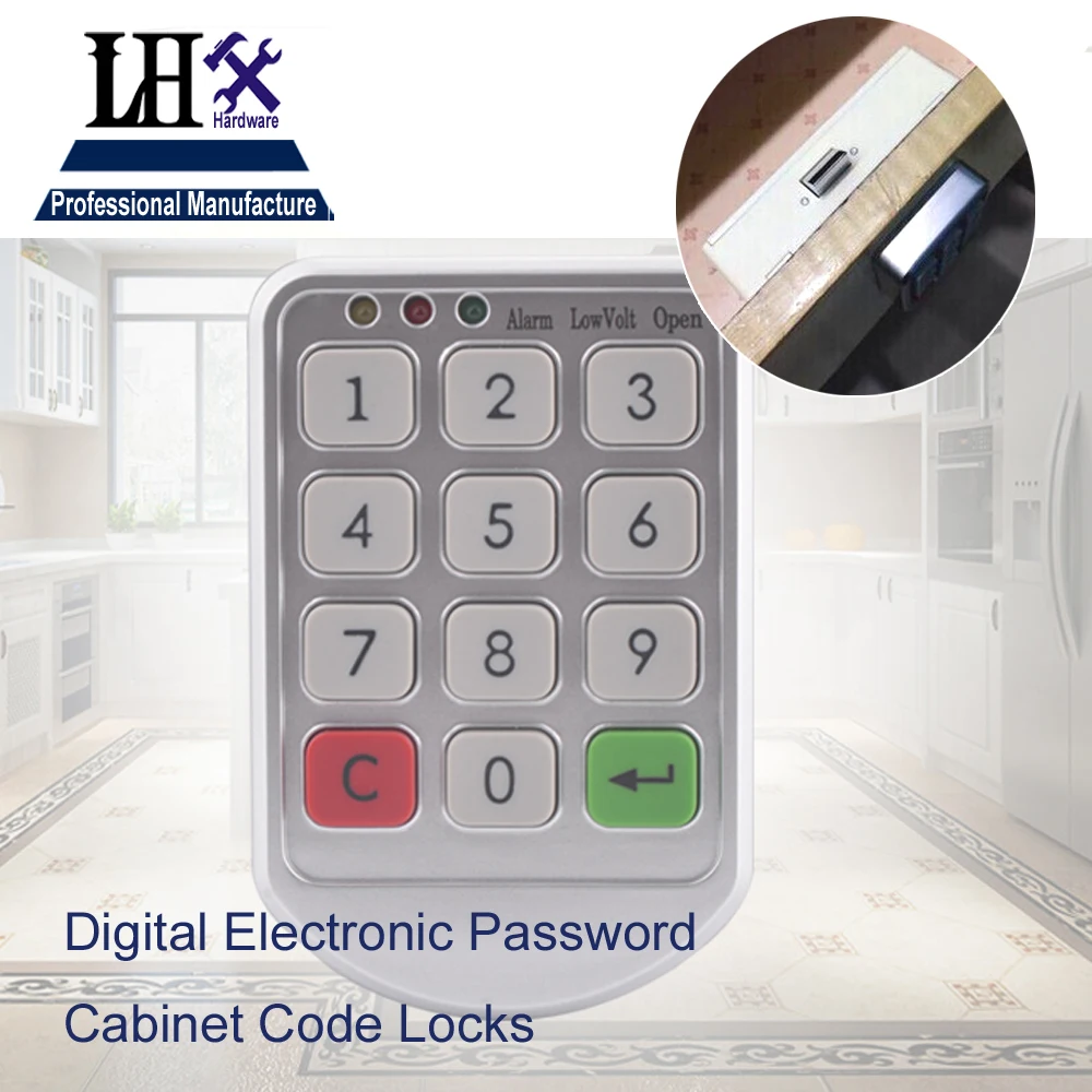 Hardware Password Lock Digital Electronic Password Keypad Number ...