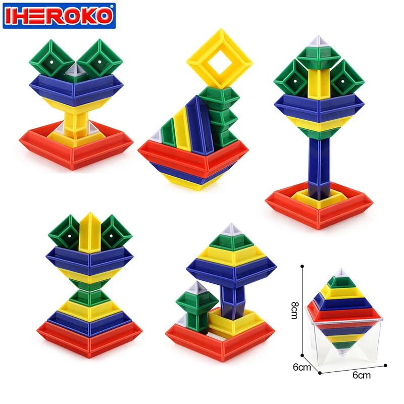 DIY Assembly Toy 15 Piece Diamond Changeable Building Blocks Magic ...