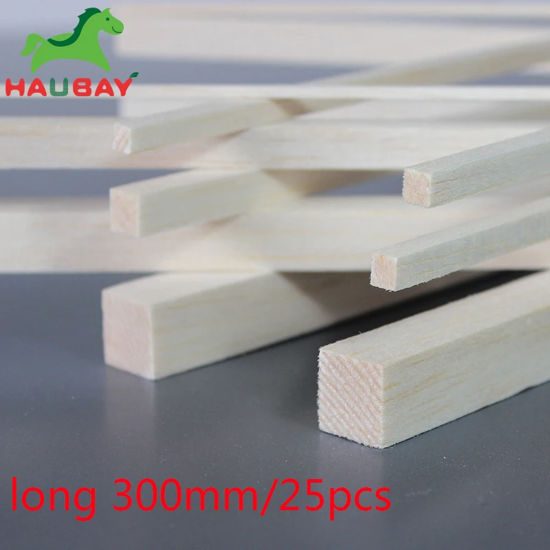 HAUBAY-Balsa-Wood-Sticks-300mm-long-2x2-3x3-4x4-5x5-6x6-8x8mm-square ...