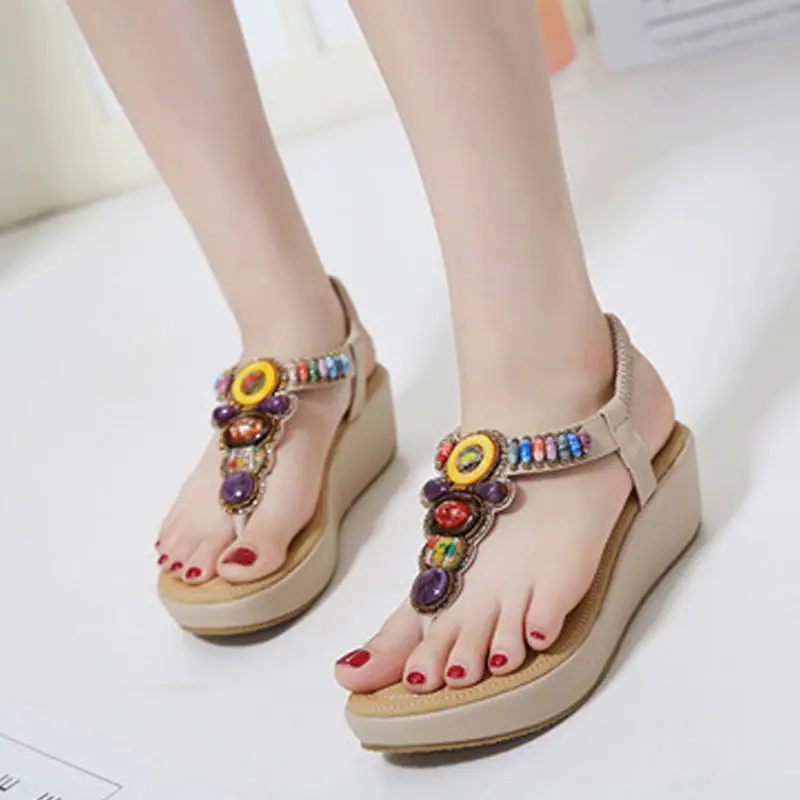 Buy 2018 Summer Women Sandals Platform Casual Beach String Women Wedges Shoes