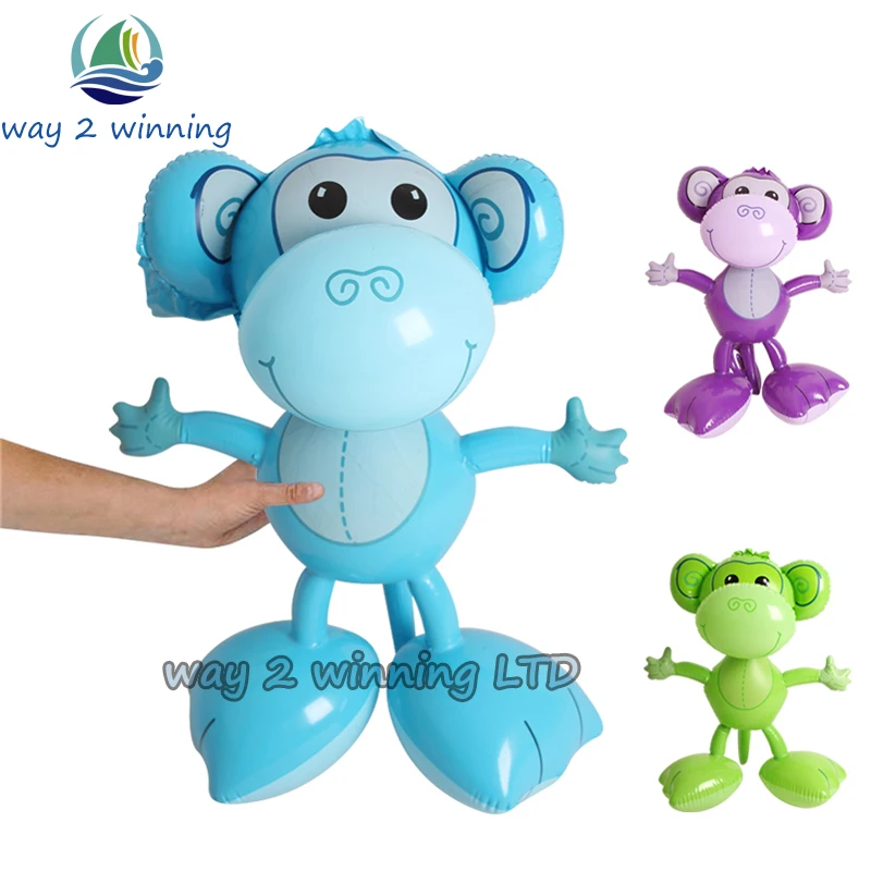 3 Pieces/Set 40*50cm Inflatable Small Monkey Children Toys Kids Baby ...