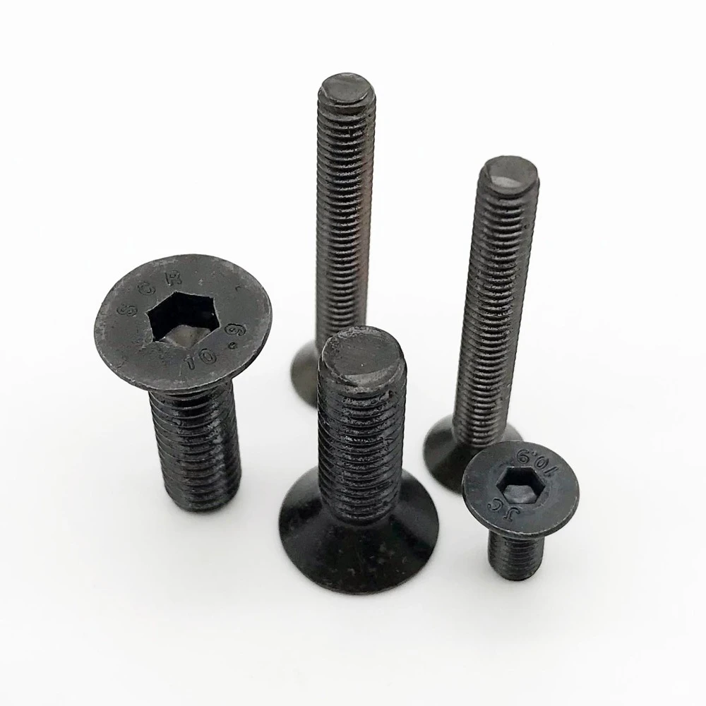 5/10/50pcs M1.6 M2 M2.5 M3 M4 M5 M6 M8 Black Grade 10.9 Steel Gb70.3 Hexagon Hex Socket Head ...