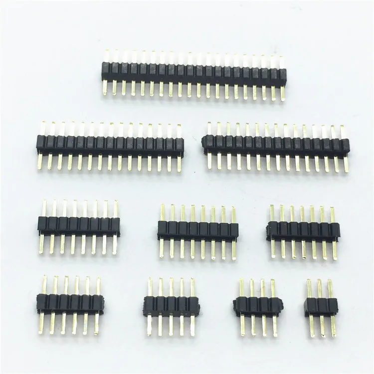 Pin Header 40-Pack 2.54mm Pitch PCB Connectors - Single Row Female ...