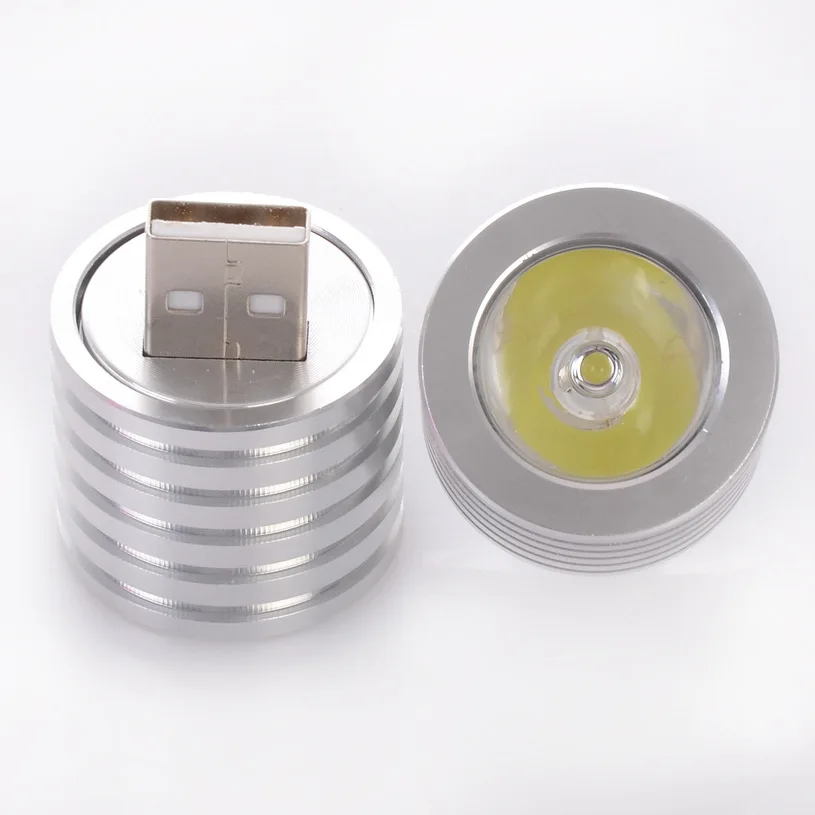 AIMIHUO Mini USB led book light Aluminum 2W Portable Spotlight round ...