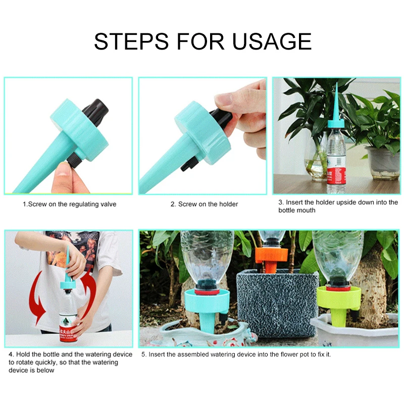 Automatic Watering Device Drip Irrigation System Plant Waterers Dripper ...