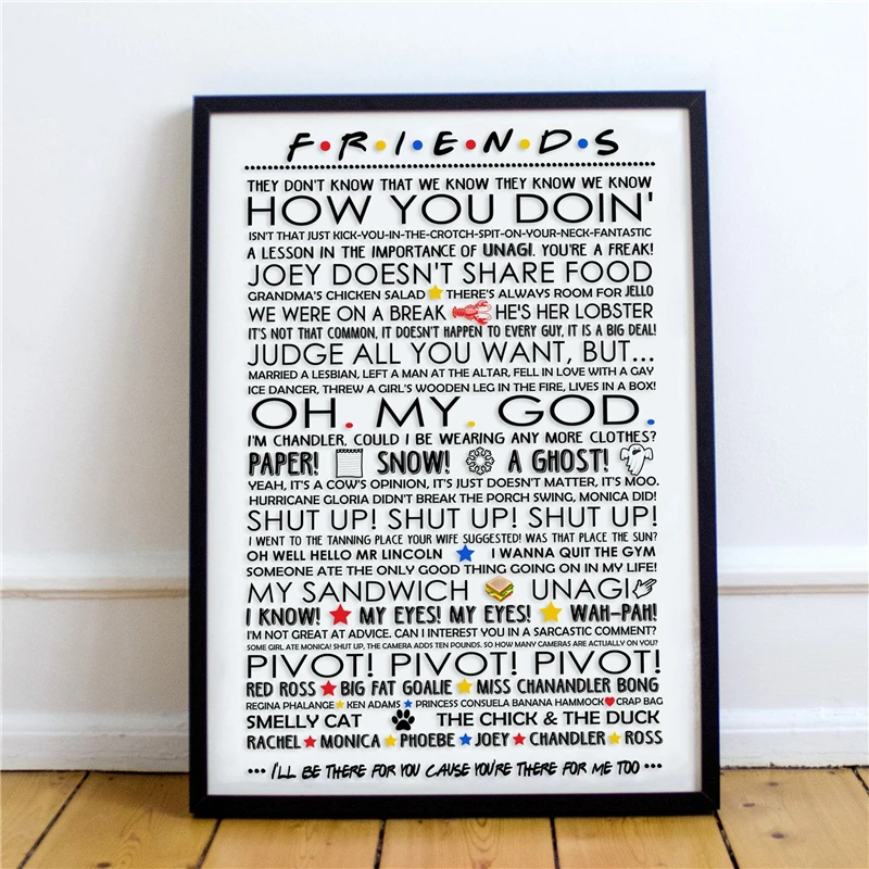Friends Quote Poster