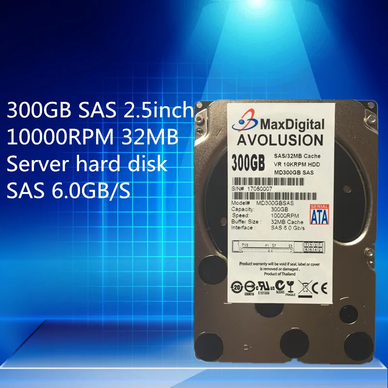 300GB 10K SAS 6Gb/s 2.5inch Internal Enterprise Hard Drive Server HDD ...