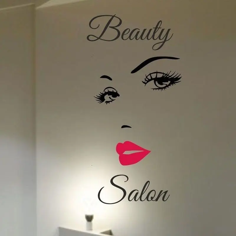Wall Stickers Decoration Beauty Salons | Hair Salon Decoration Wall ...