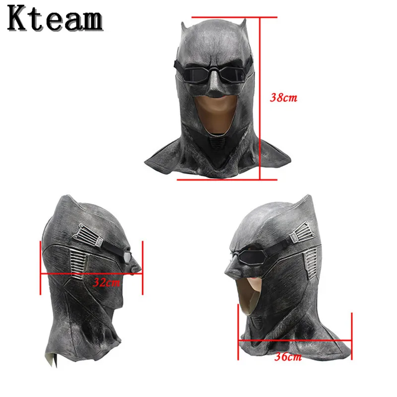 2018 Realistic Halloween Full Face Batman Mask Costume Superhero The ...