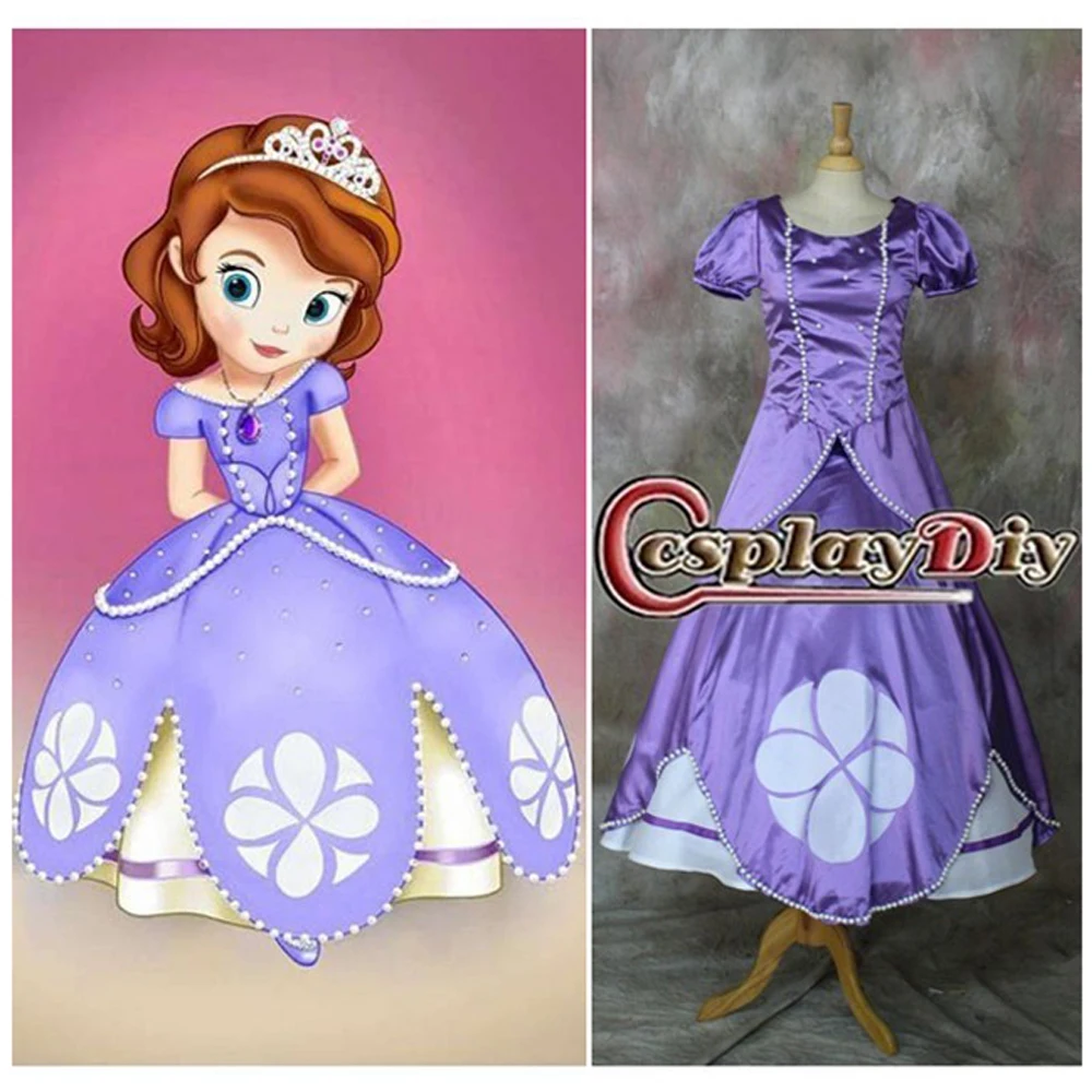 2015 New Arrival Princess Sofia Cosplay Costume Sophia Princess Dress ...