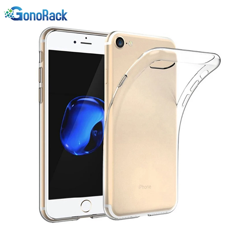 GonoRack Silicone Case For iPhone 8 8 Plus X Cover Transparent Phone ...