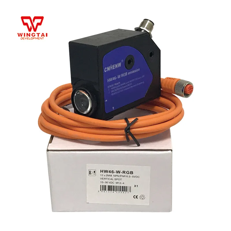 CNHENW Color Code Sensor HW46-W-RGB Proximity Sensor For Packaging ...