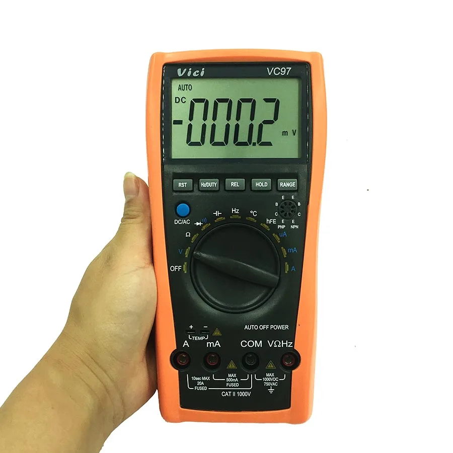 VICI VC97 3 3/4 digital multimeter clamp meter Ammeter AC DC current ...