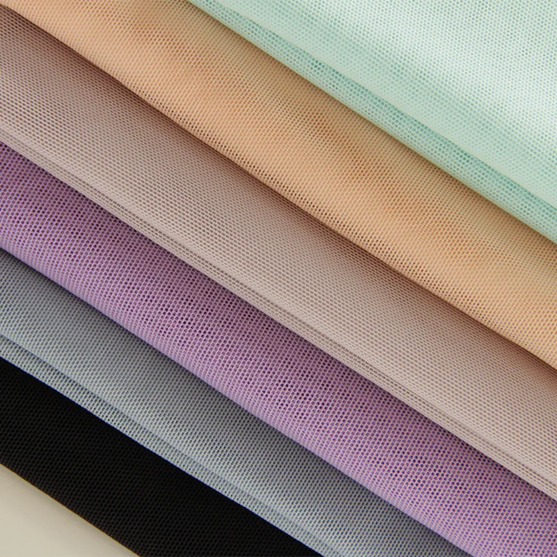 Spandex 4 Way Stretch Nylon Mesh Fabric Soft Birdeyes Lining Underwear