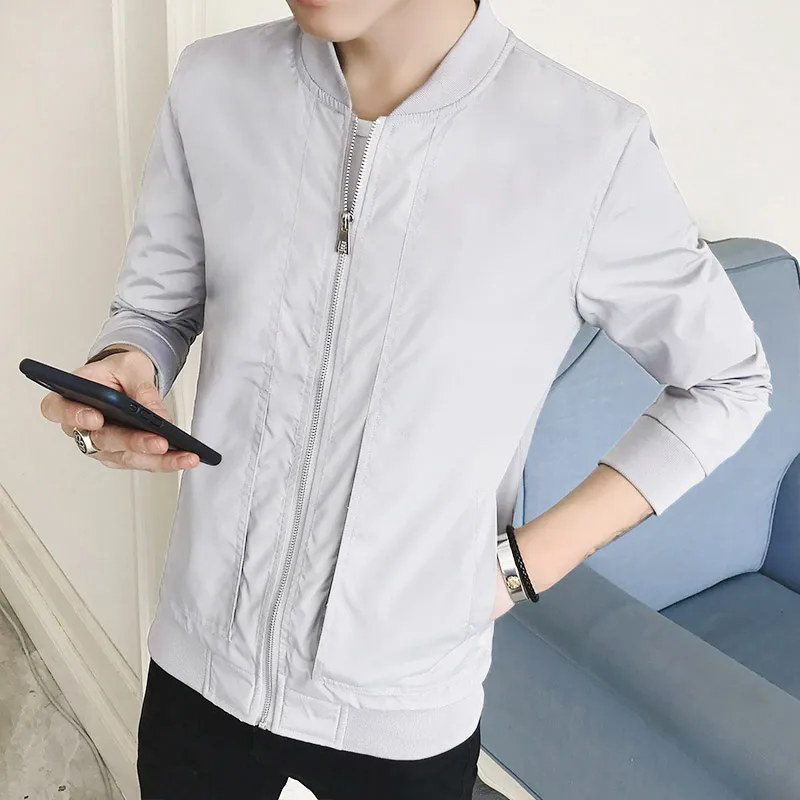 LEFT ROM 2018 high grade men Thin body Brief paragraph The jacket coat ...