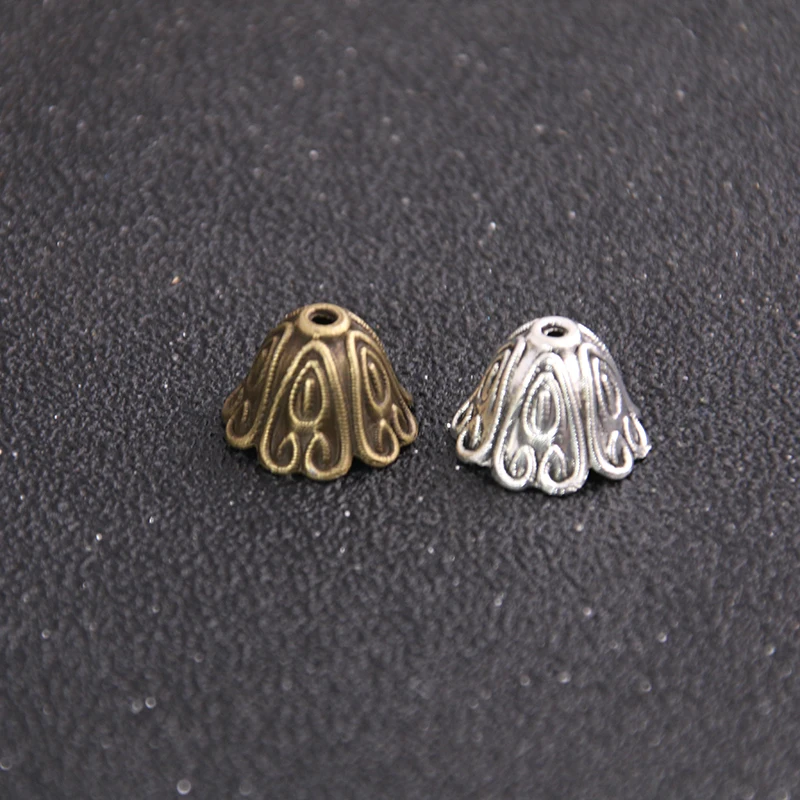 8pcs-lot-15-15mm-Two-Color-Alloy-Dome-Bead-Caps-Receptacle-Hand-Made ...
