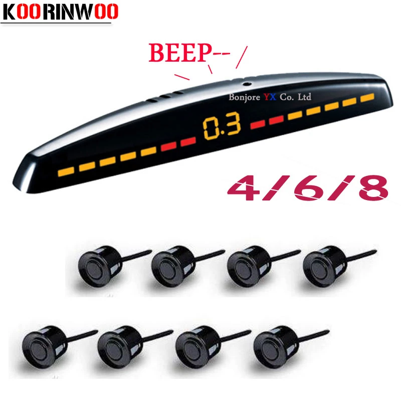 Koorinwoo Parktronics Auto parkplatz sensoren 8/6/4 sensoren Backup ...