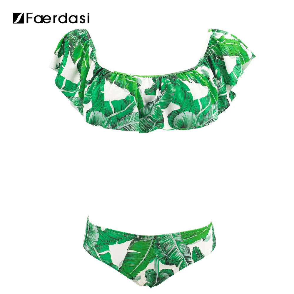 Faerdasi 2018 Sexy Bikinis Women Swimsuit Push Up Swimwear Women Green