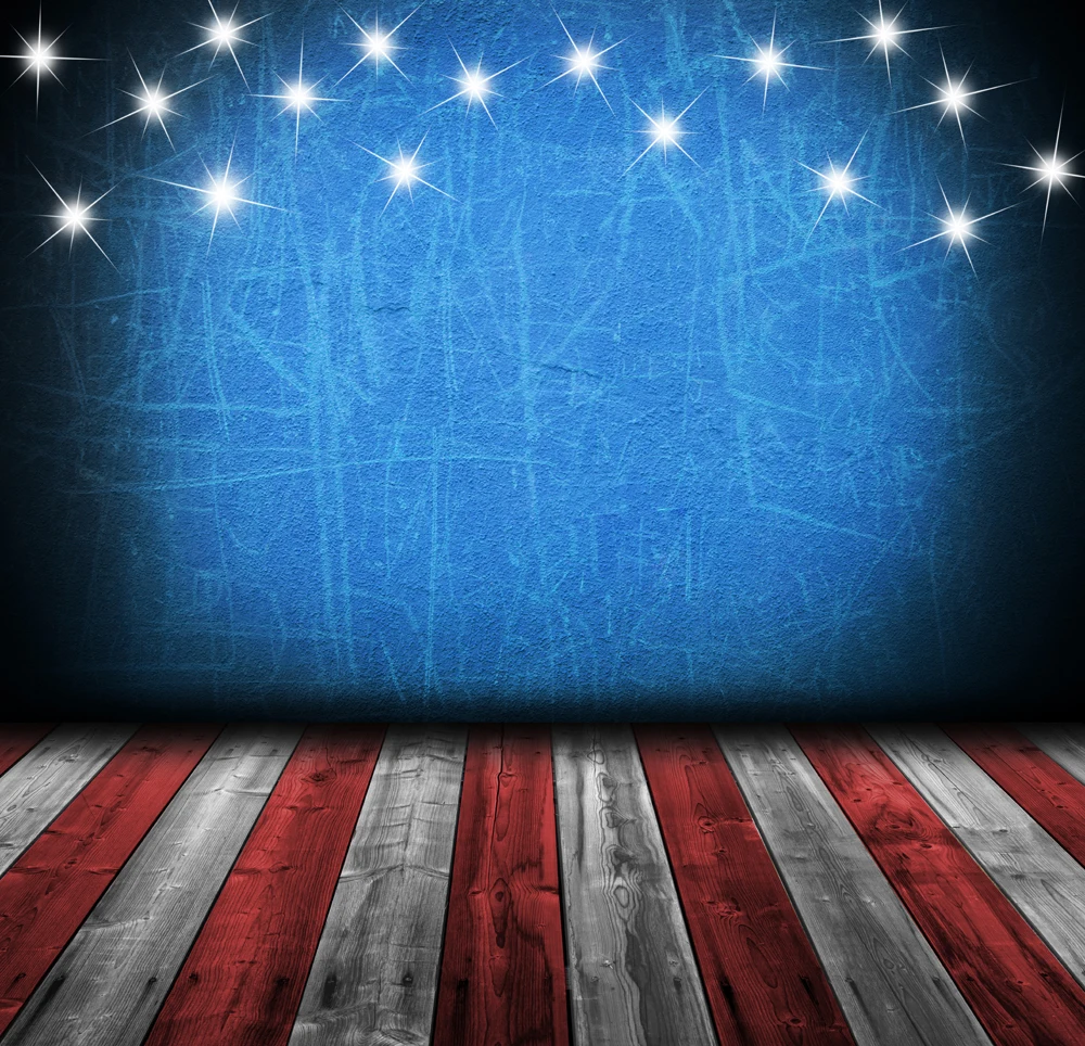 American Flag Portrait Backdrop