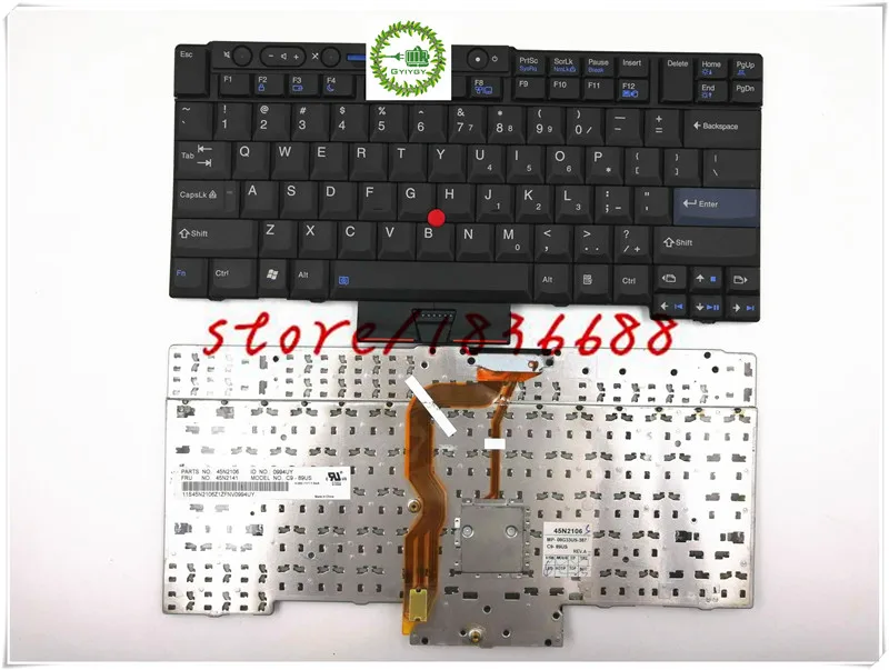 Gyiygy Keyboard For Lenovo T410 T420 T430 T400s T420i W520 T510i X220t ...