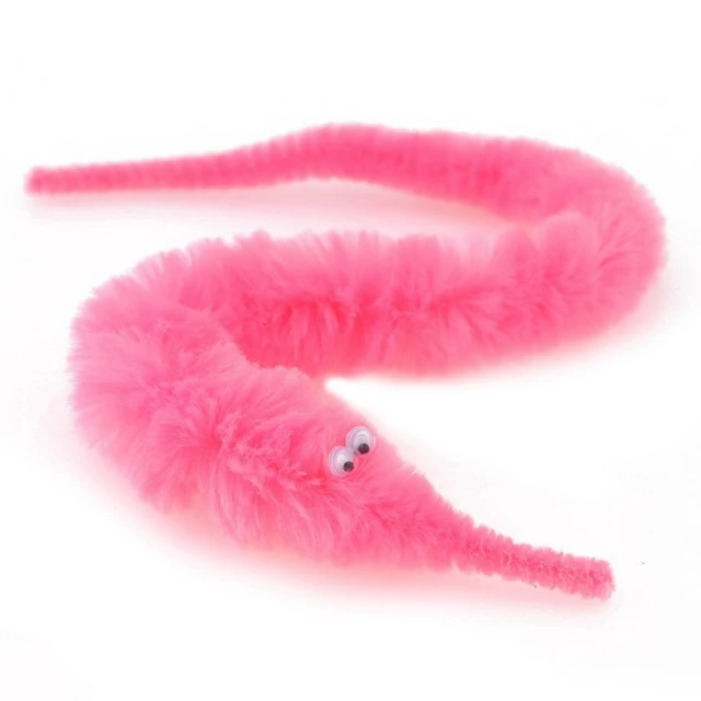 1/6pcs/set Fuzzy Plush Magic Worm Twisty magic tricks Toys Street ...