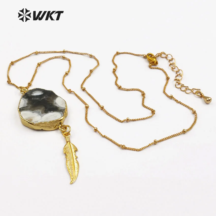 WT N1131 Wholesale Custom Natural ocean Foliage embellishment Necklace ...