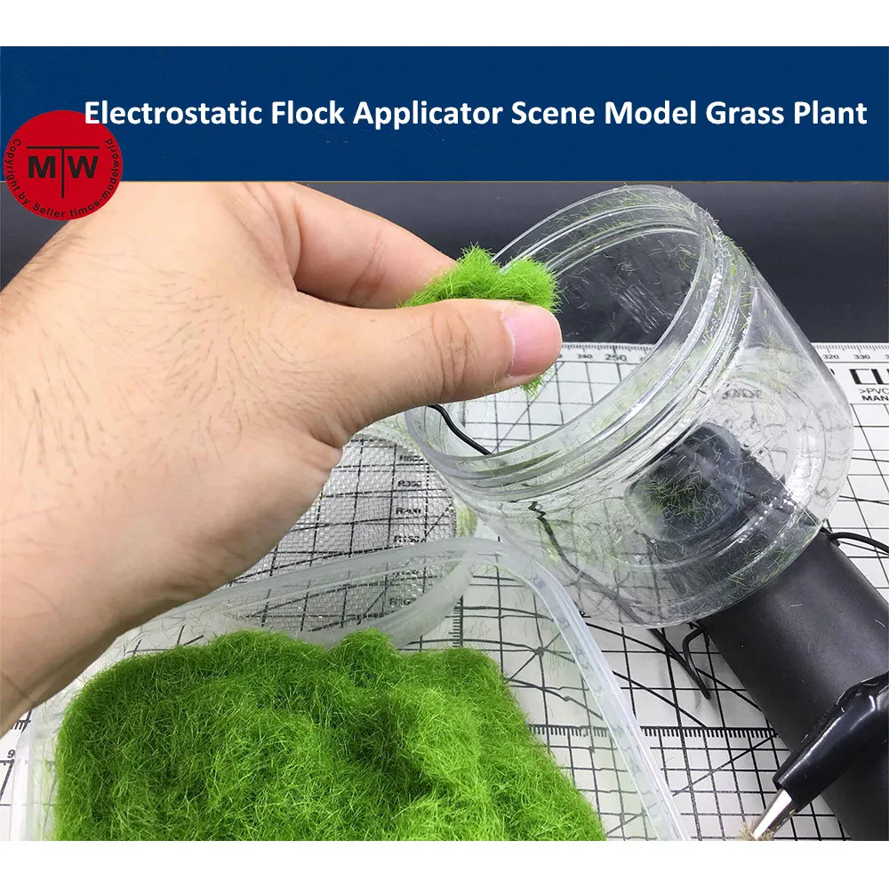 Mini Electrostatic Flock Applicator Scene Model Grass Plant DIY Tools ...