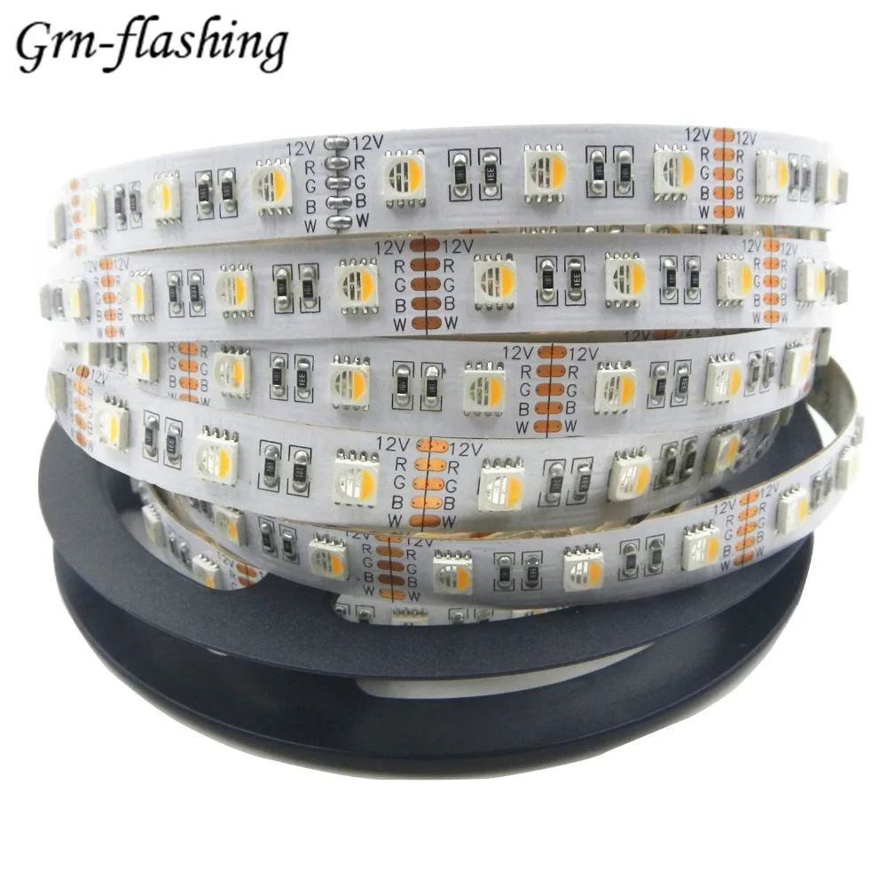 4 colors in 1 led RGBW LED strip DC 24V 12V 5050 smd 60LED/m 5m/Roll ...
