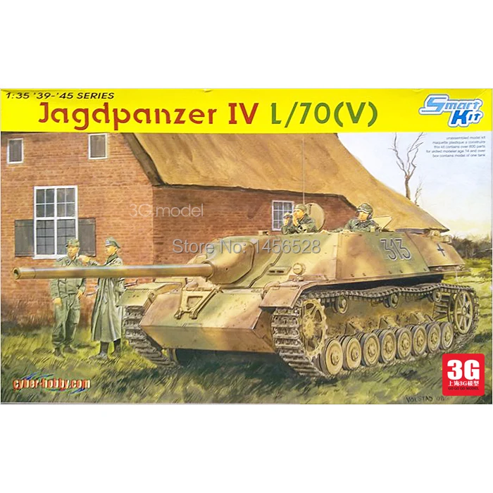 Dragon plastic scale model 6166 1/35 scale tank jagdpanzer IV Assembly ...