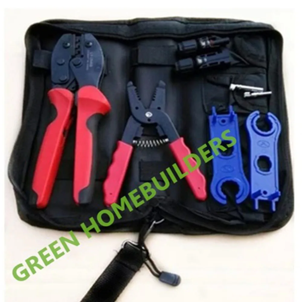 MC4 solar crimping tools kits pv solar cell panel cable connector crimp ...