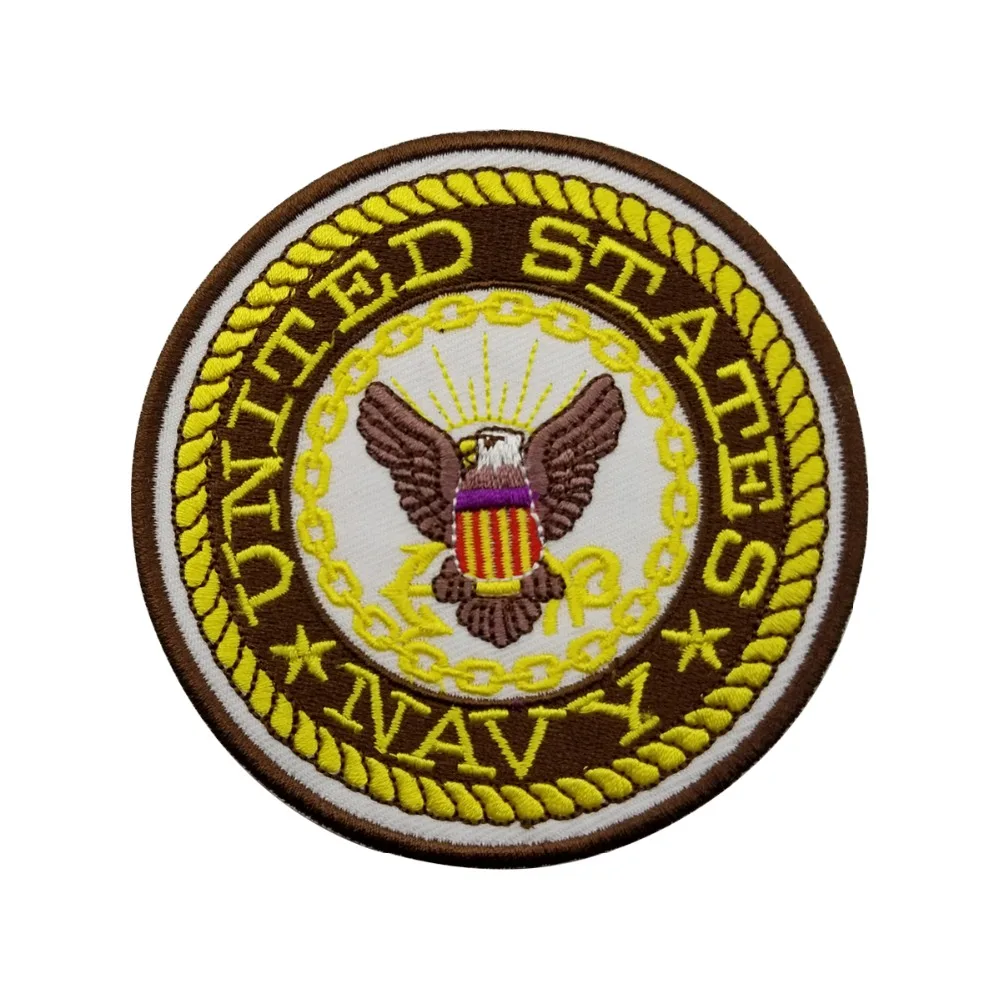 US NAVY military patches cool biker applique custom rocker front patch ...