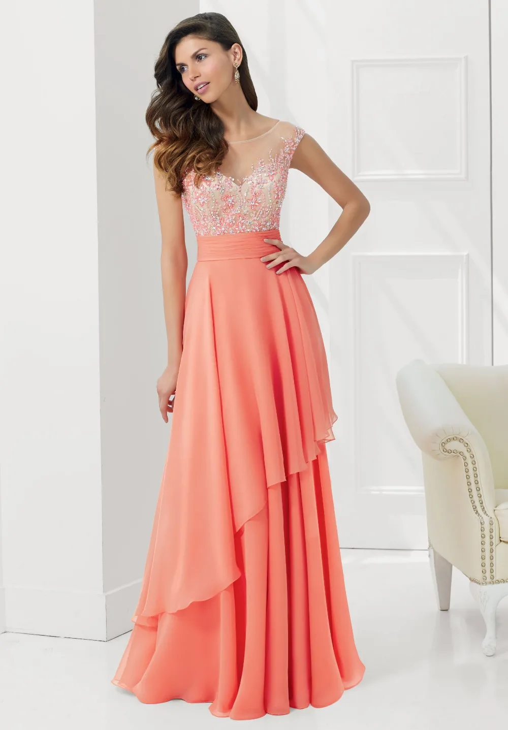 Traje De Gala 2015 Open Back Long Prom Dresses Party Dresses Homecoming ...