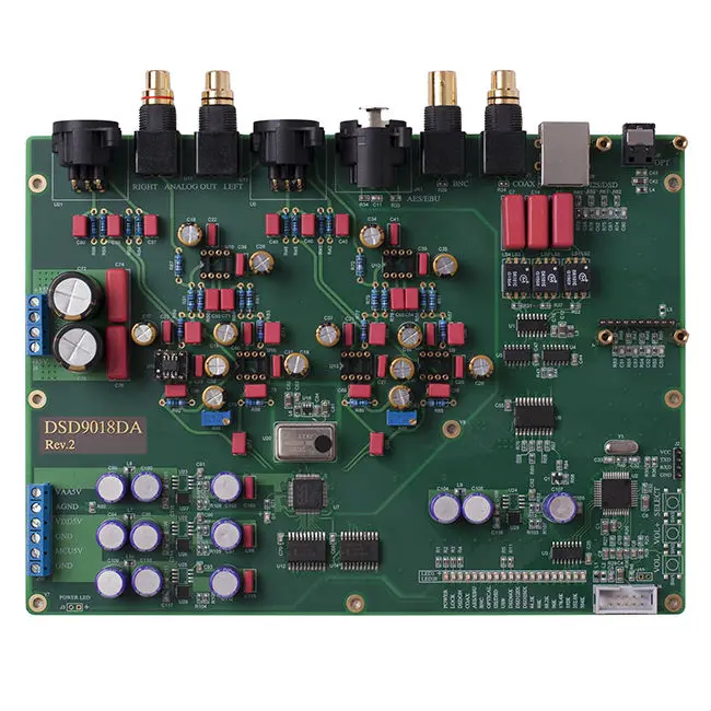 finish es9018 Super dac Supports Coaxial fiber USB DSD PCM384K soft ...