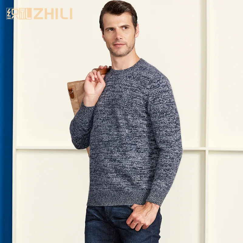 Suéter de cachemira de alta calidad para hombre, jerseys cálidos de ...