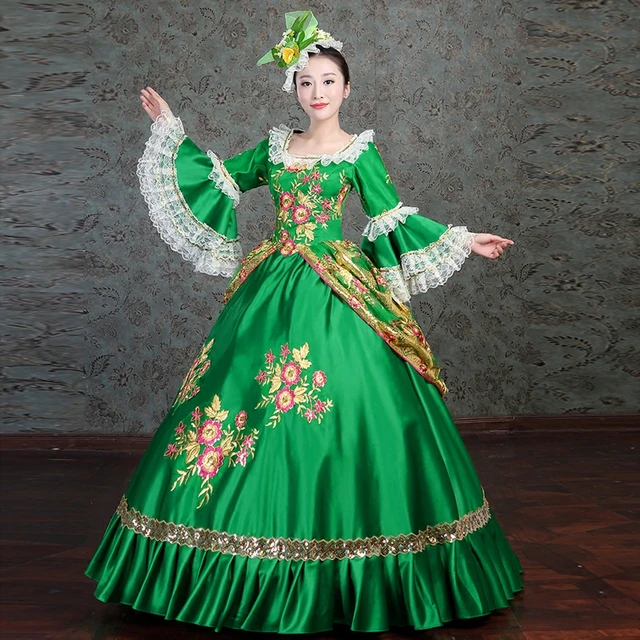Green Masquerade Ball Gowns