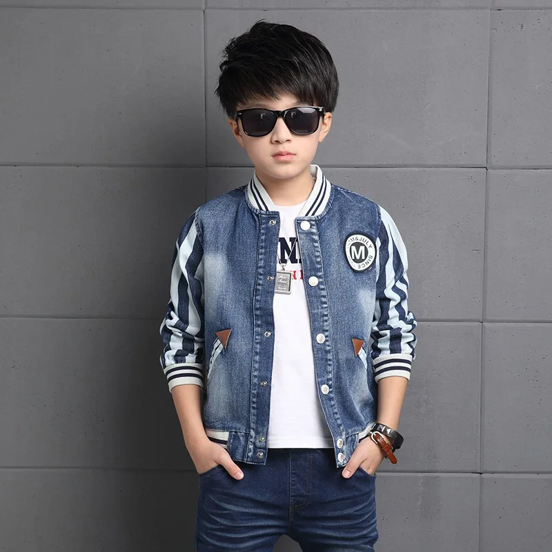 Boys Denim Jacket Children Spring Coats Cotton Jackets For Boys ...