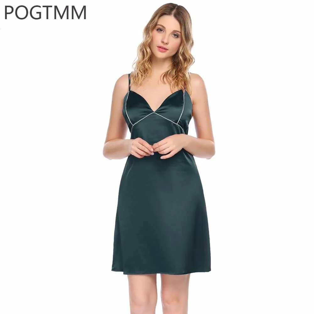 Aliexpress.com : Buy Summer Women Sexy Night Dress Backless Satin ...