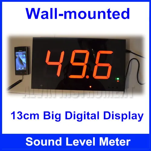 Free-Shipping-Wall-mounted-Digital-Sound-Level-Meter-Wall-hanging-Noise ...