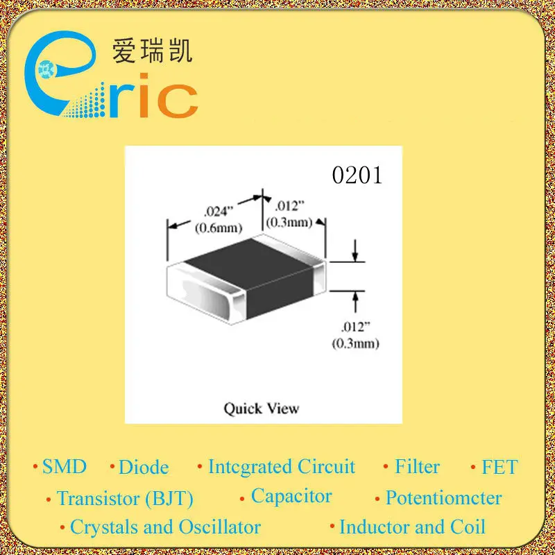 100 개 smd 저항 511 옴 511ohm 5% 1/20 와트 0201 마킹 69A 5110|resistors fixed ...