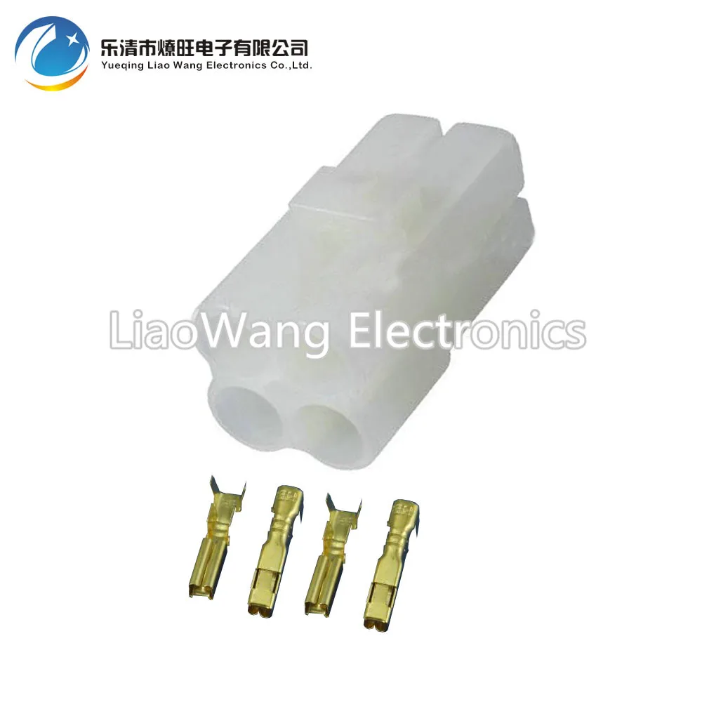 5 Ensembles 4 Broches 4 Way Étanche Auto Connecteur Électrique Connecteur Femelle DJ7041 2.3 21 ...