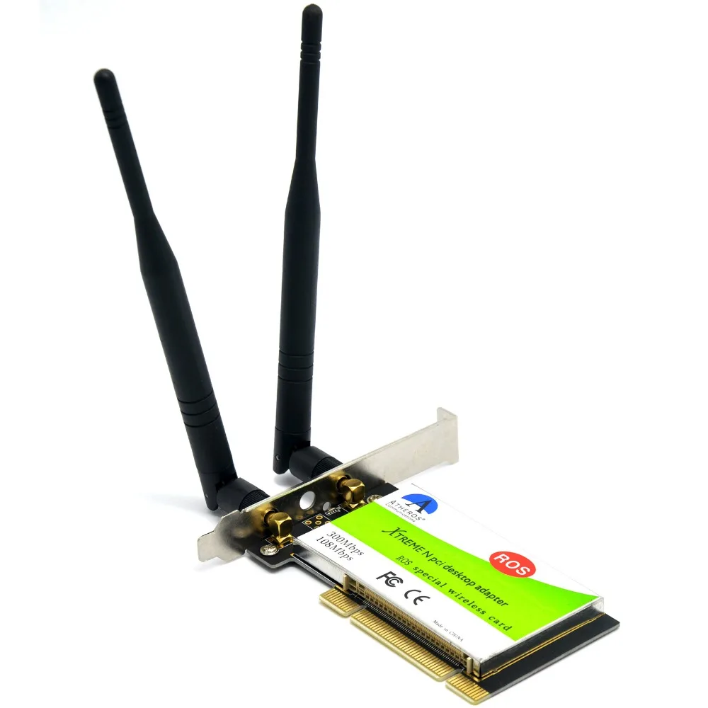 Atheros adaptador WiFi AR9220 802.11a/b/g/n 2,4 GHz/5GHz 300Mbps, PCI de escritorio, tarjeta ...
