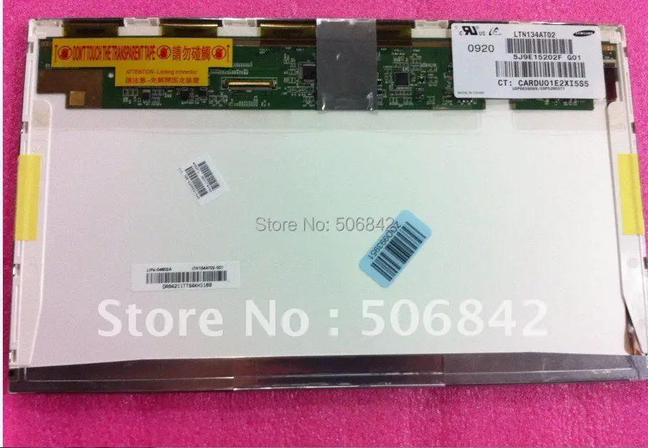 13.4 "laptop tela LED Samsung Q318 LTN134AT02 N134B6 L01 Para HP DV3 N134B6 L02 notebook, novo ...