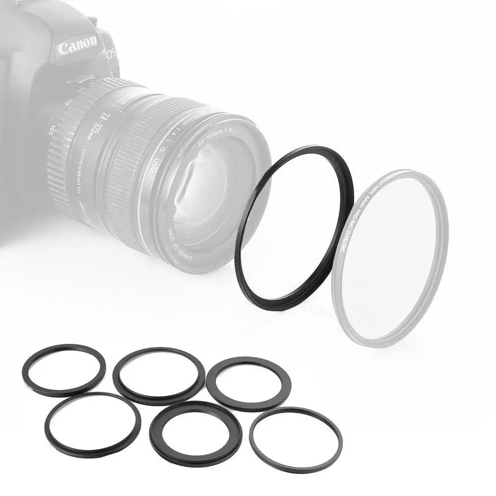 Black-Metal-34mm-37mm-34-37mm-34-to-37-Step-Up-Ring-Filter-Adapter ...