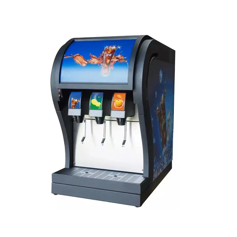 fast-food-restaurant-three-flavors-dispenser-soda-beverage-dispenser ...