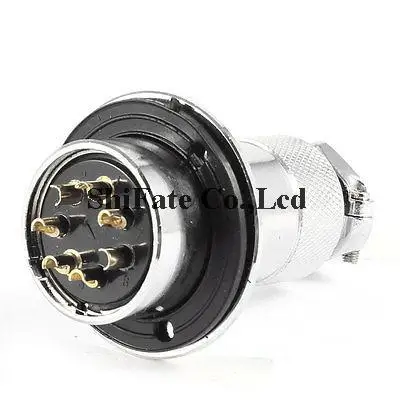 GX30 7 30mm Dia 7Pin Male Eletrical Deck Cable Connector Aviation Plug ...