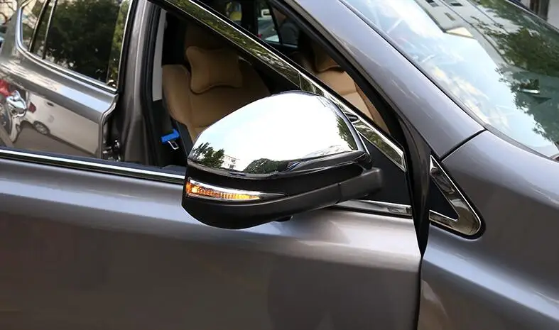 For Toyota RAV4 2009 2012 2013 2018 ABS Chrome Rear View Mirror Cover ...